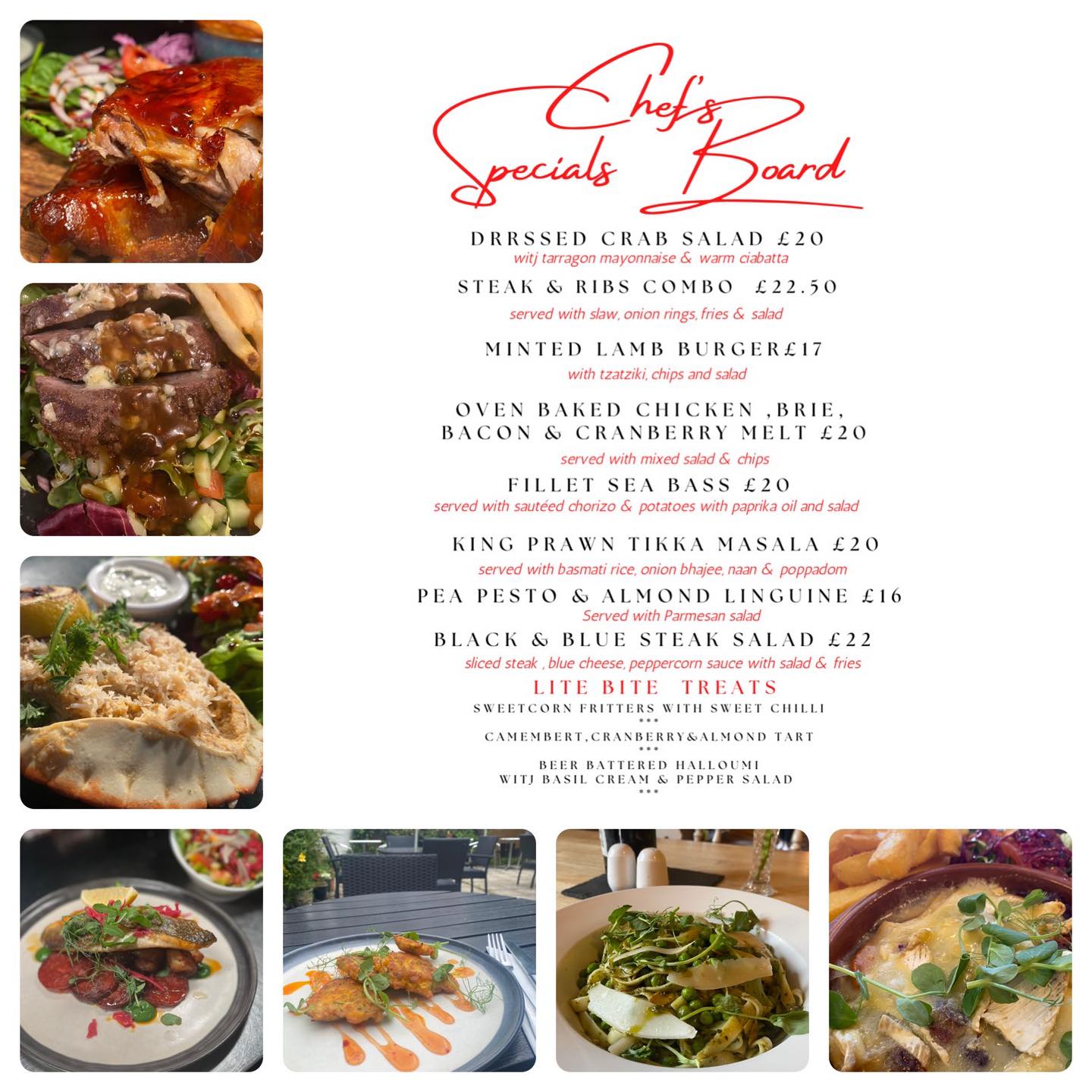 PORTLAND MENUS — The Portland Inn